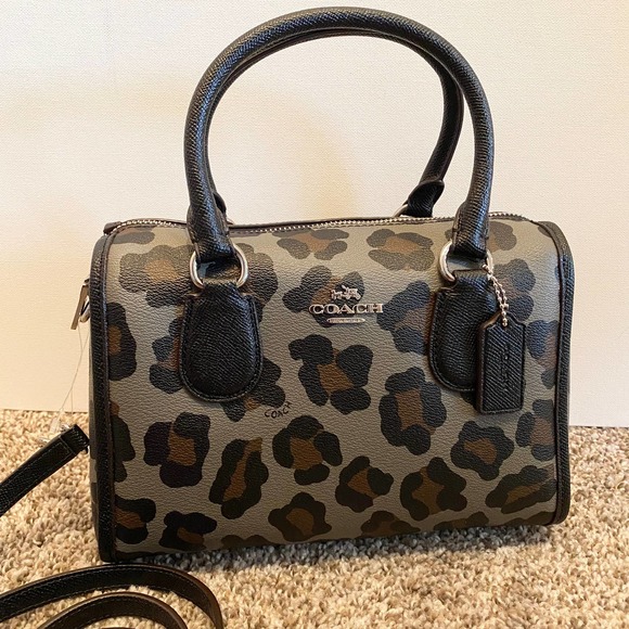 Coach | Bags | Coach Ocelot Mini Bennett Satchel Crossbody Handbag ...